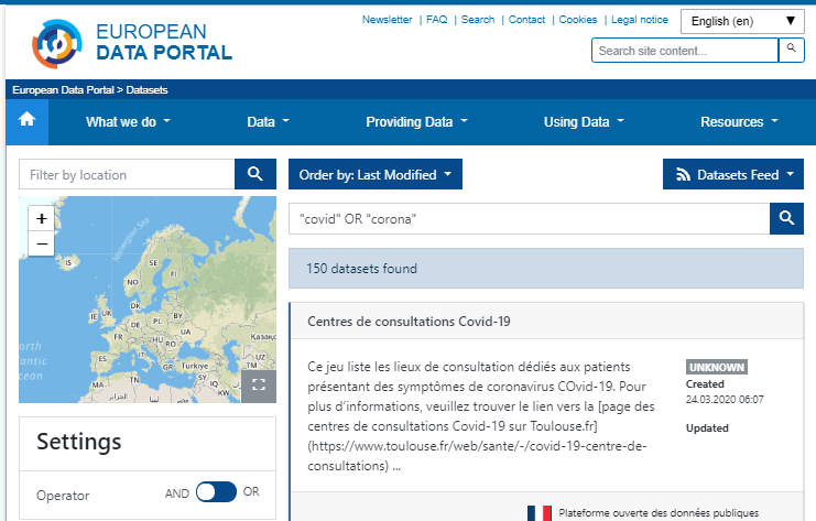 Introducing EDP for COVID-19 | data.europa.eu